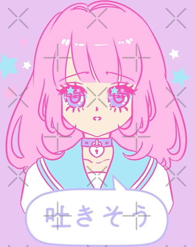 "I Feel Sick - Pink Hair" by cherrycheezy | Redbubble