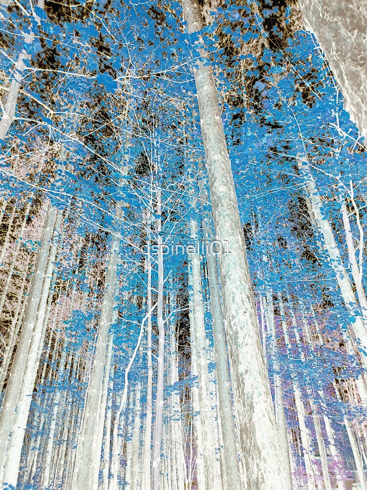 "Inverted Blue, Purple, and White Forest" Sticker for Sale by ...