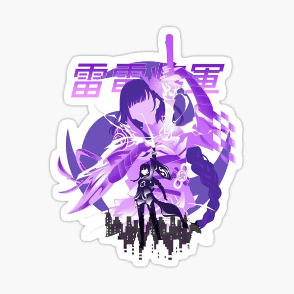 "Raiden Shogun Best Art" Sticker for Sale by Kepidek | Redbubble