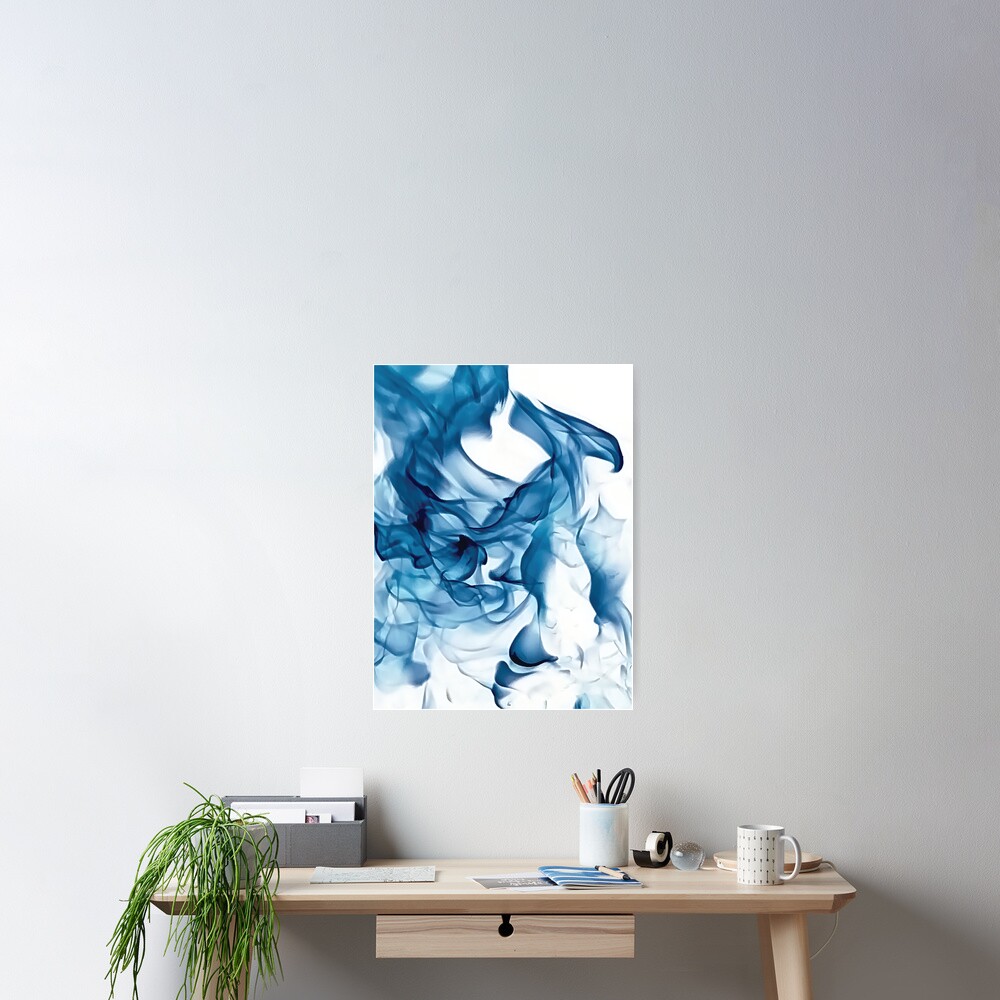 "Inverted Blue Fire Flames " Poster for Sale by dspinelli01 | Redbubble