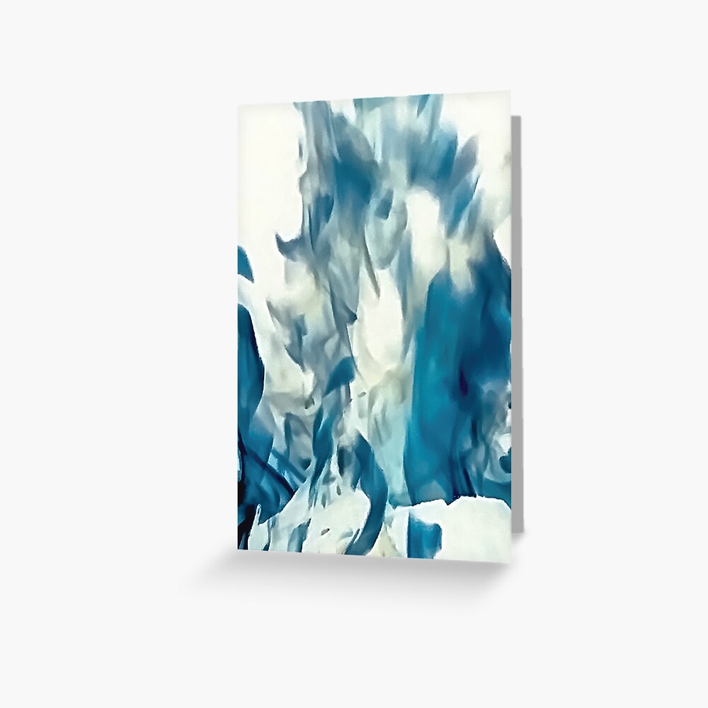 "Cat Face Skull Inverted Blue Fire Flames" Greeting Card for Sale by ...