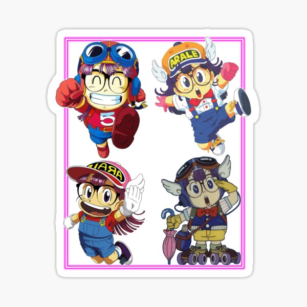 "Arale Collection" Sticker for Sale by Saung-Razor | Redbubble