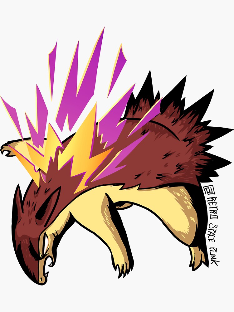 "Fire Ferret (Alt)" Sticker for Sale by RetroSpacePunk | Redbubble