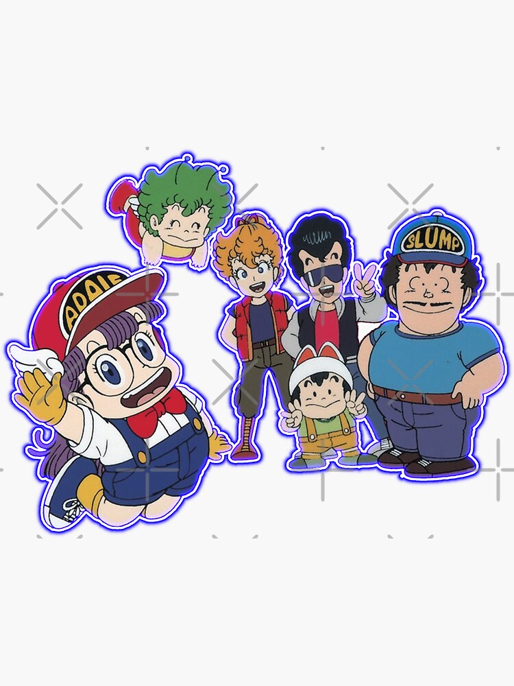 "Dr. Slump Character" Sticker for Sale by Saung-Razor | Redbubble