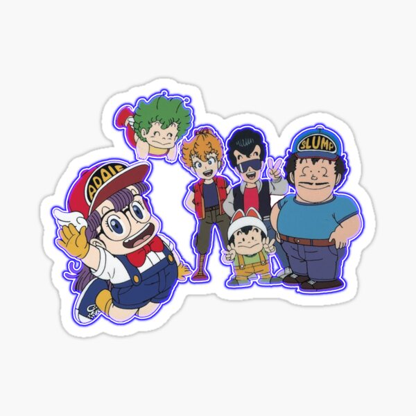 "Dr. Slump Character" Sticker for Sale by Saung-Razor | Redbubble
