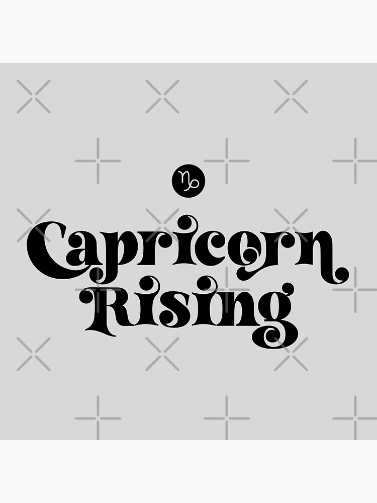 "CAPRICORN RISING Astrology Zodiac Sign and Symbol" Poster for Sale by ...
