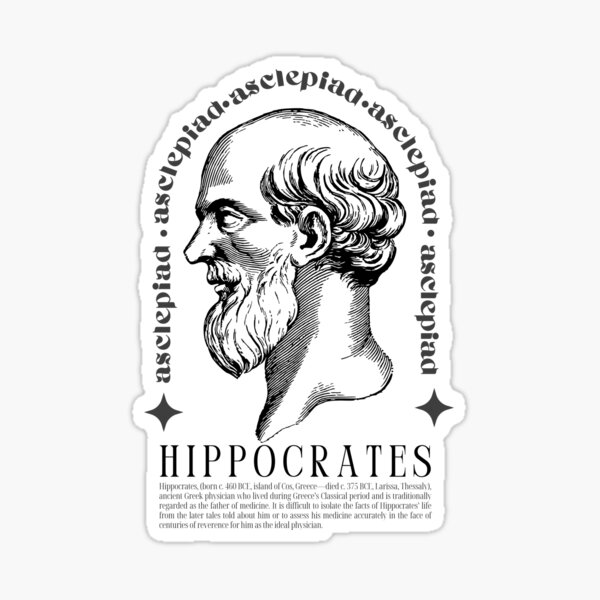 "Hippocrates" Sticker for Sale by Melszx | Redbubble