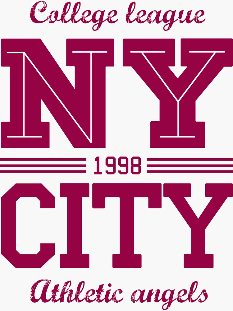 "new york city team league college" Sticker for Sale by lalitkumar555 ...