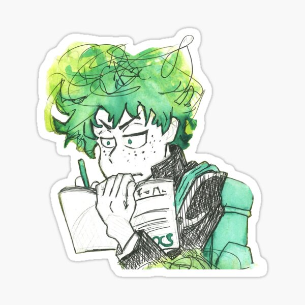 "deku " Sticker for Sale by MarchMushrooms | Redbubble
