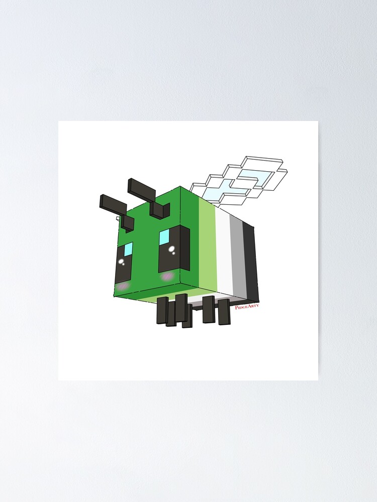 "Aro Pride Minecraft Bee | Aromatic" Poster for Sale by Pidge-Arty ...