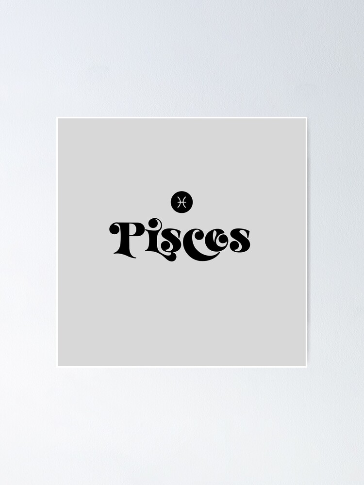 "PISCES Astrology Zodiac Sign and Symbol" Poster for Sale by ...