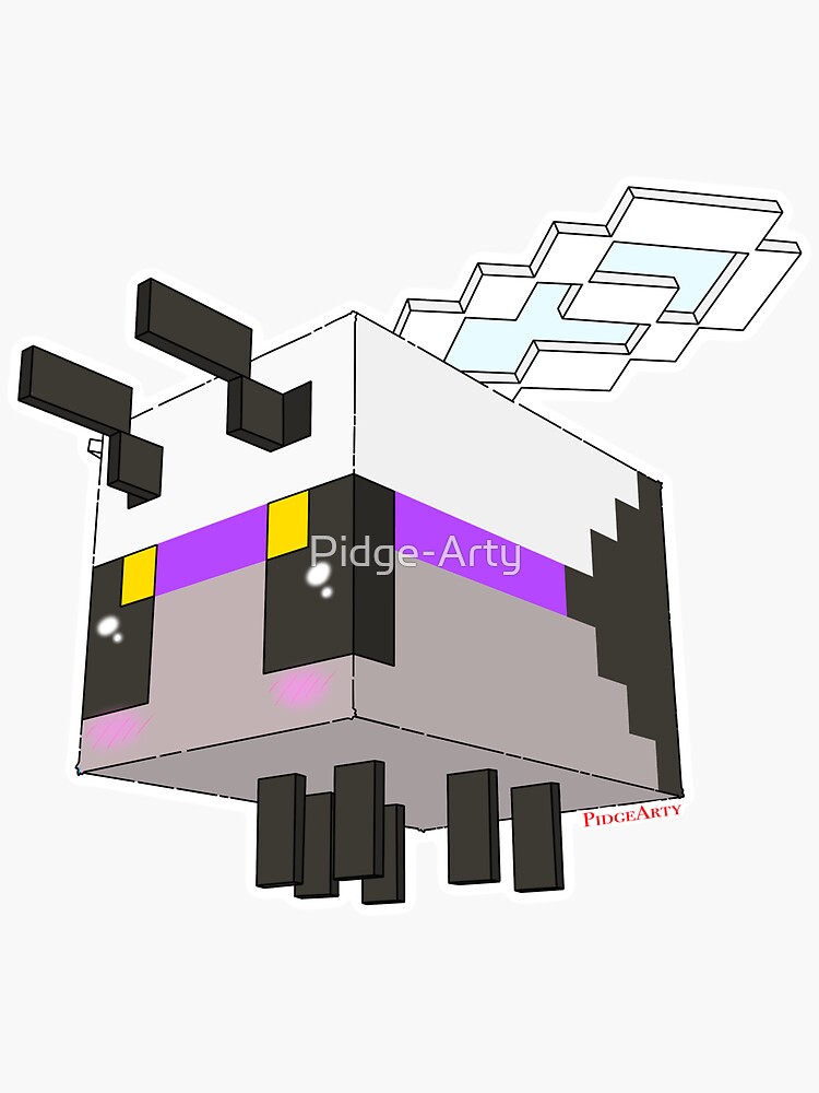 "Demi Pride Minecraft Bee | Demisexual" Sticker for Sale by Pidge-Arty ...