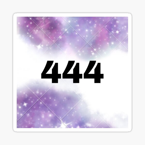 "444 Numerology Number" Sticker for Sale by aishaf4rias | Redbubble