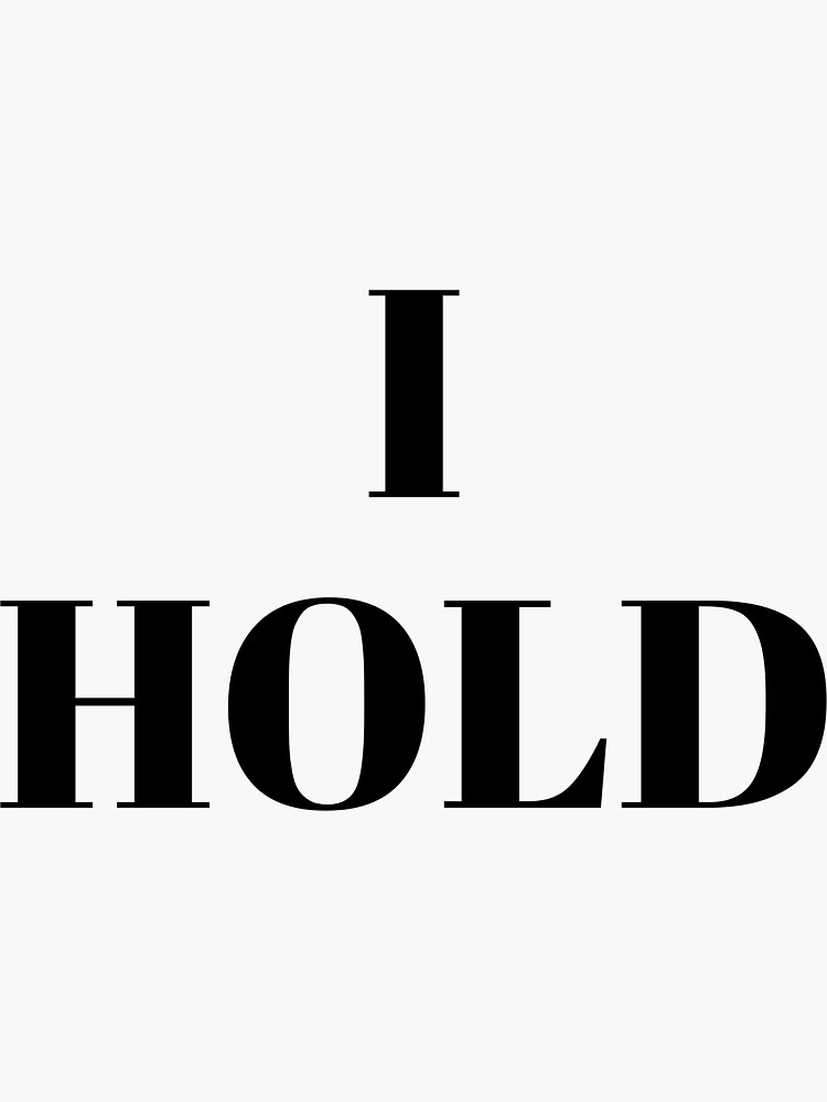 "HOLD" Sticker for Sale by FancyCatShop | Redbubble
