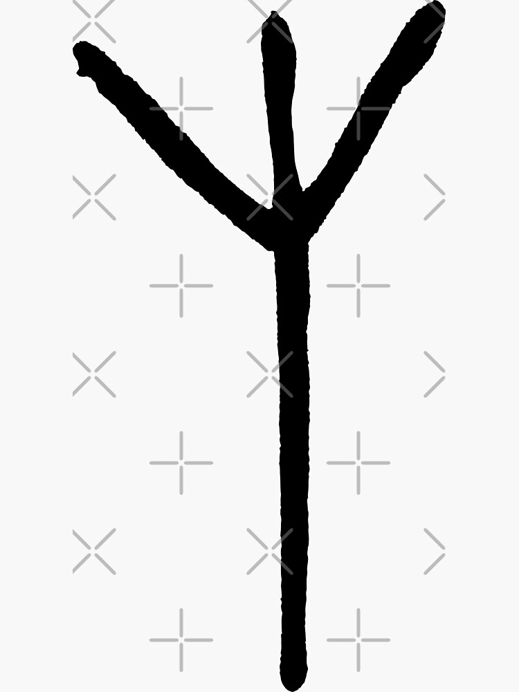 "Handmade Algiz Rune" Sticker for Sale by SastheTater | Redbubble