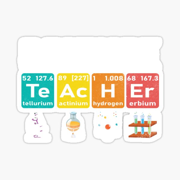 "Science Teacher Elements" Sticker for Sale by sweetbelle | Redbubble