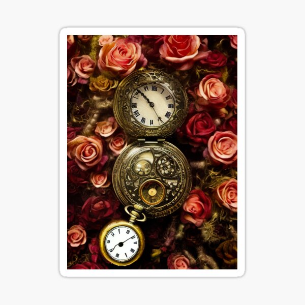 "Pocket Watch" Sticker for Sale by MagicalPegasus | Redbubble