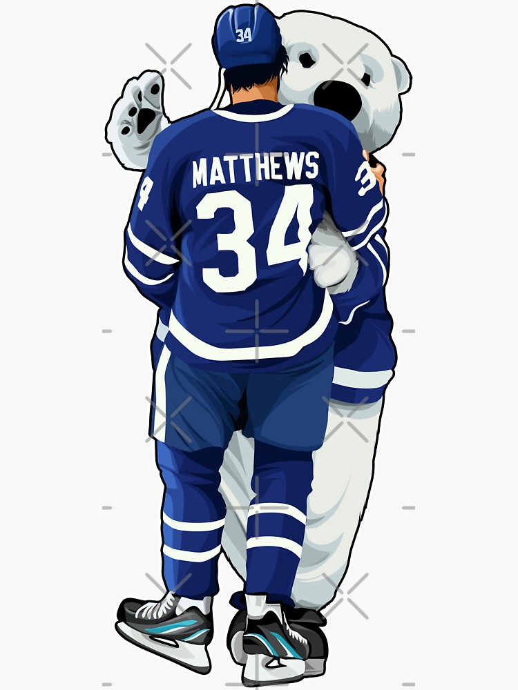 "Matthews Hug Carlton The Bear" Sticker for Sale by FootballFortune ...