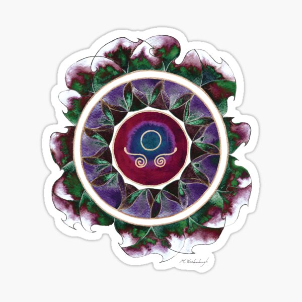 "Owl dark thistle" Sticker for Sale by MCWestenbergh | Redbubble