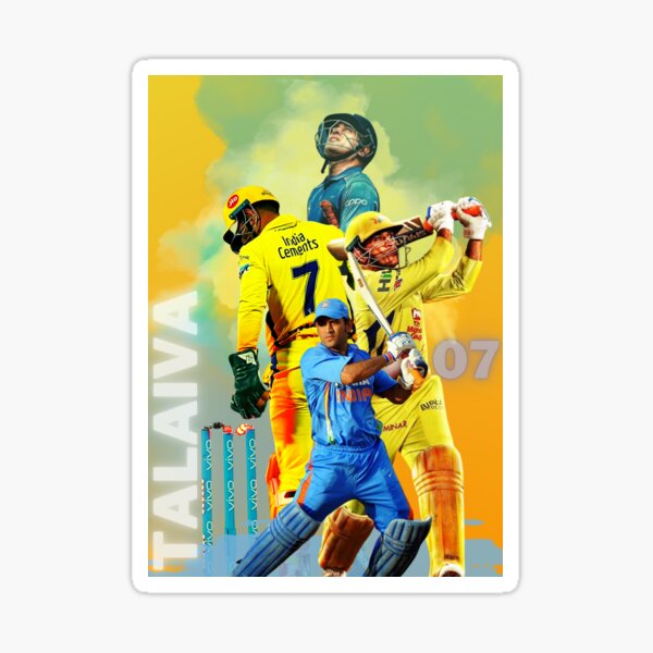 "mahindra singh dhoni; captain cool,indian cricket, sports" Sticker for ...