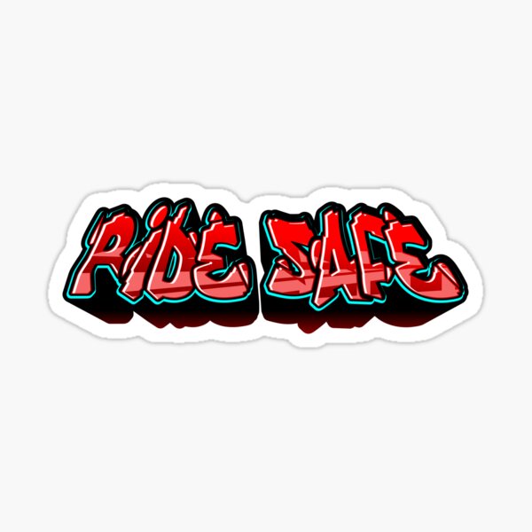 "RIDE SAFE" Sticker by MotorcycleLove | Redbubble