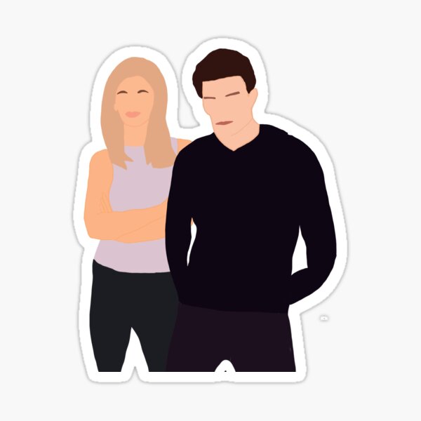 "buffy and angel" Sticker for Sale by high-infidelity | Redbubble