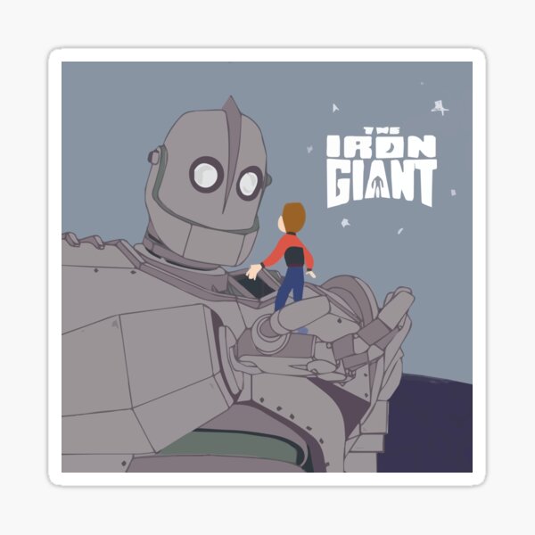 "Iron Giant" Sticker for Sale by GeneralAladeen | Redbubble