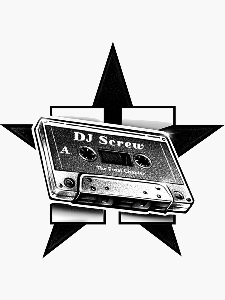 "DJ SCREW" Sticker for Sale by cepackers | Redbubble