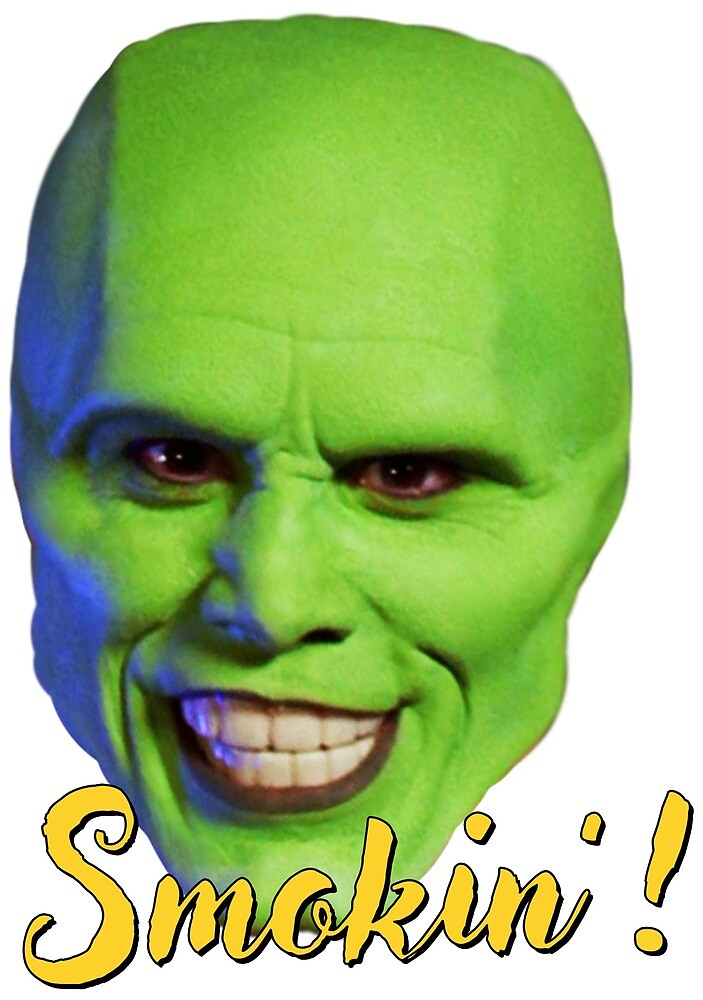 "The Mask Smokin' Head" by JuhSaying | Redbubble