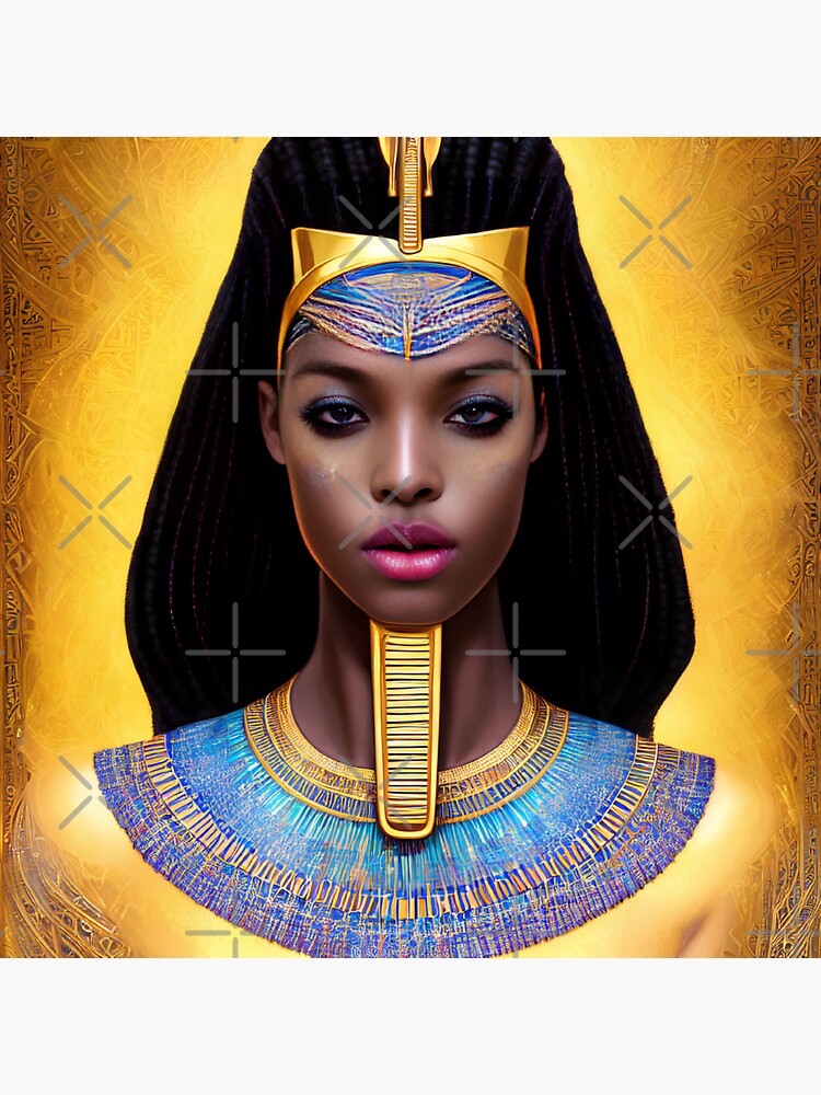 "Mystical Egyptian Princess Pharaoh" Sticker for Sale by Madrigenum-2 ...