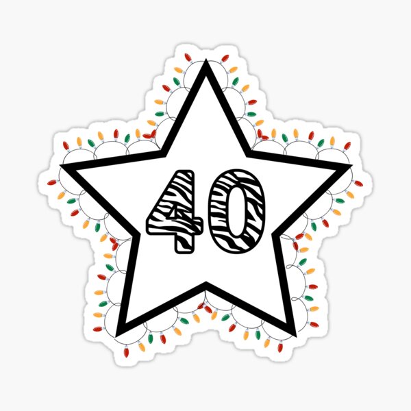 "zebra pattern number 40" Sticker for Sale by golden-pen | Redbubble