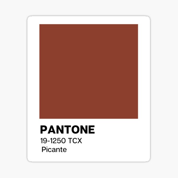 "Pantone Picante" Sticker for Sale by piastrelli | Redbubble