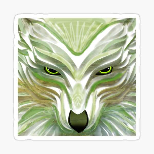 "SPIRIT WOLF" Sticker for Sale by coffeecountyjim | Redbubble