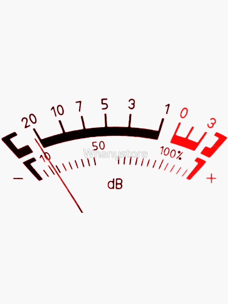 "Db level decibel vu stereo studio recording volume speaker radio dj pa ...