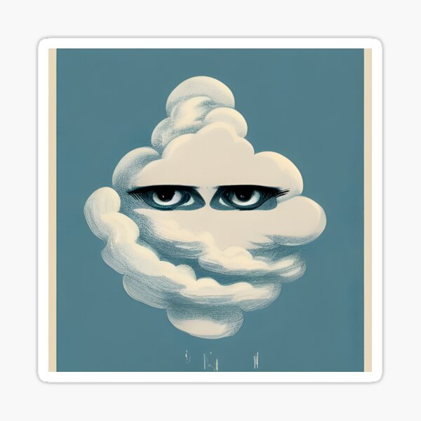 "Moody Cloud" Sticker for Sale by sadconfusedmoon | Redbubble