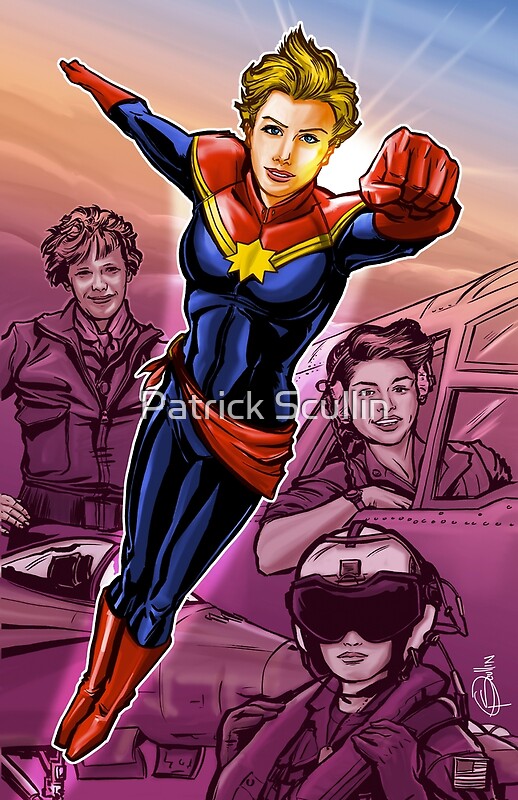 "Strong Female Super Hero" by Patrick Scullin | Redbubble