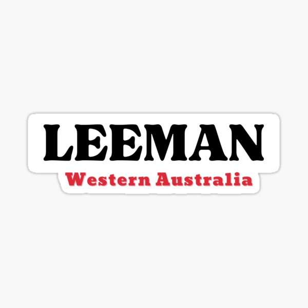 "Leeman, Western Australia" Sticker for Sale by Skw-K | Redbubble
