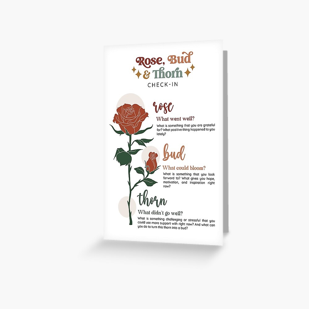 "Rose Bud and Thorn Check-In" Art Print for Sale by Plant Kind Thoughts ...