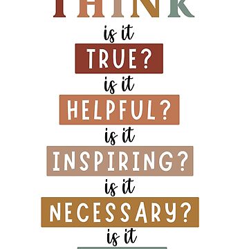 "THINK Acronym" Art Board Print for Sale by PKindThoughts | Redbubble