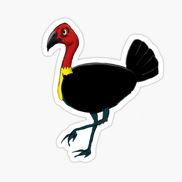 "Australian Bush Turkey" Sticker by TimmyGumnut | Redbubble