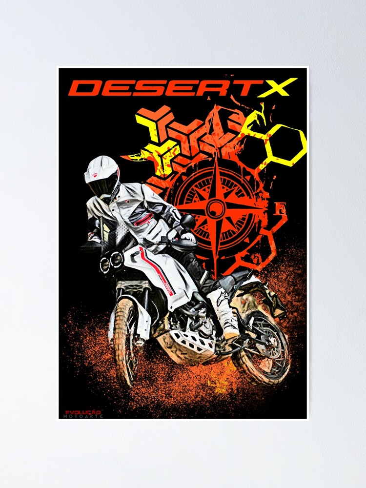 "Ducati Desert X" Poster for Sale by Evomotoarte | Redbubble