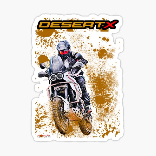 "Ducati Rally Desert-X Big trail" Sticker for Sale by Evomotoarte ...