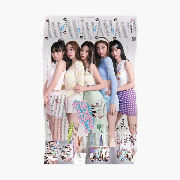 "lesserafim magazine print" Poster for Sale by alexcrewe | Redbubble