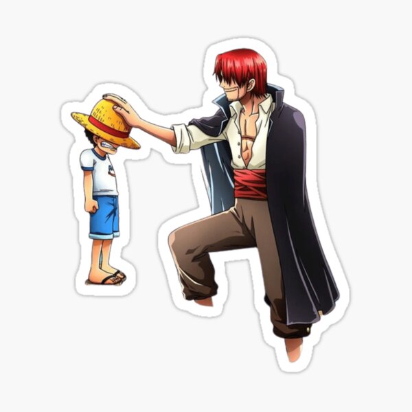 "Luffy and shanks" Sticker for Sale by Sbgh | Redbubble