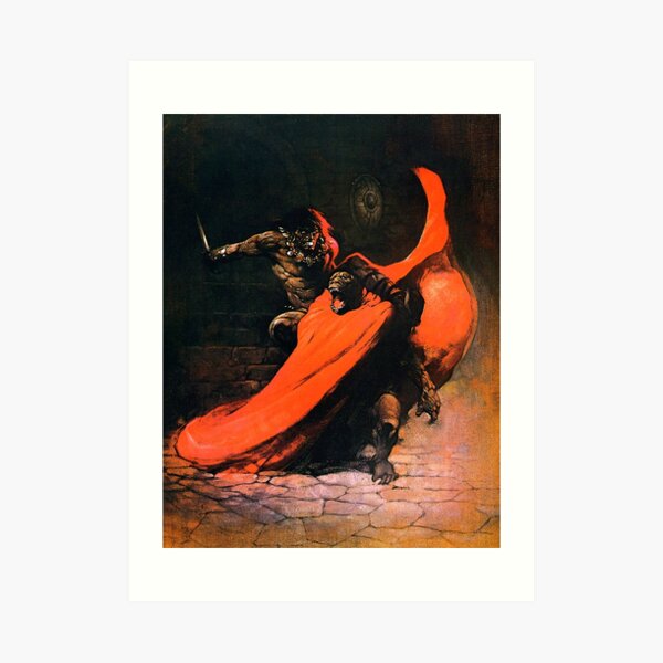"Frank Frazetta - Conan the barbarian" Art Print for Sale by Lira ...