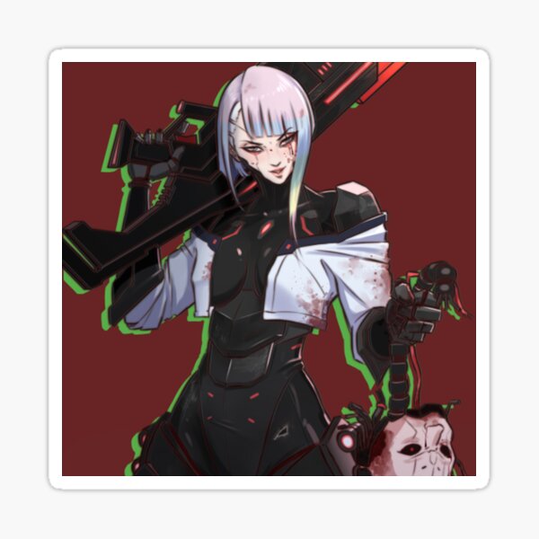 "cyberpunk edgerunners - lucy" Sticker for Sale by vallshopp | Redbubble