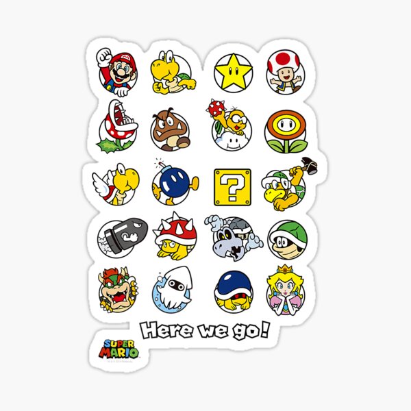 "Original Characters Here We Go" Sticker for Sale by JustinWarehime ...