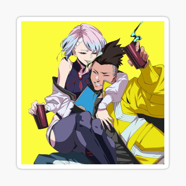 "cyberpunk edgerunners - lucy" Sticker for Sale by vallshopp | Redbubble