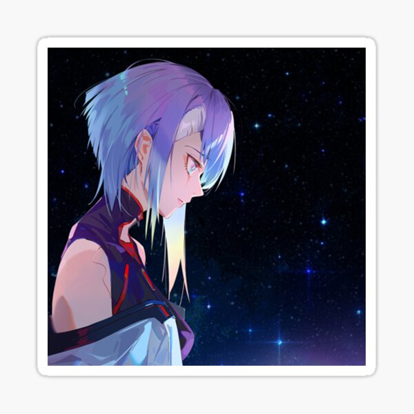 "cyberpunk edgerunners - lucy" Sticker for Sale by vallshopp | Redbubble
