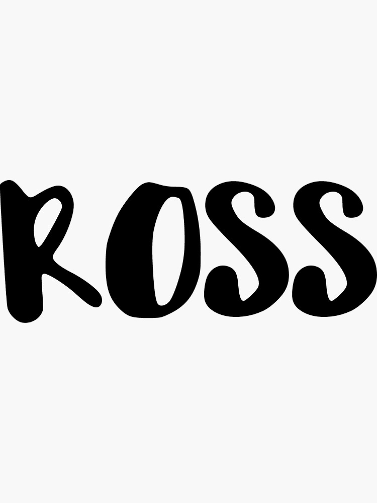 "Ross" Sticker for Sale by FTML | Redbubble
